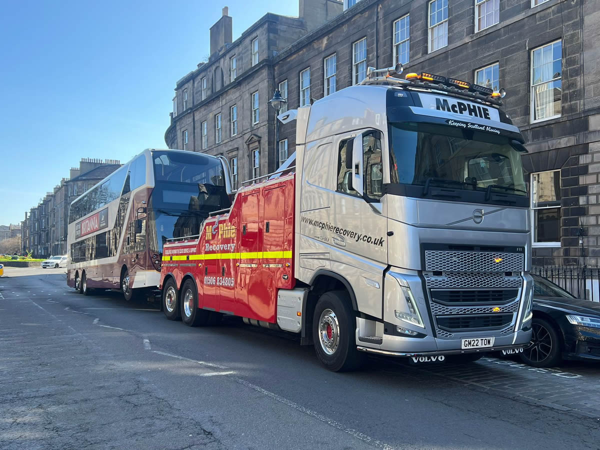 Bus and Coach Breakdown Recovery in Edinburgh, Glasgow, Falkirk, Fife